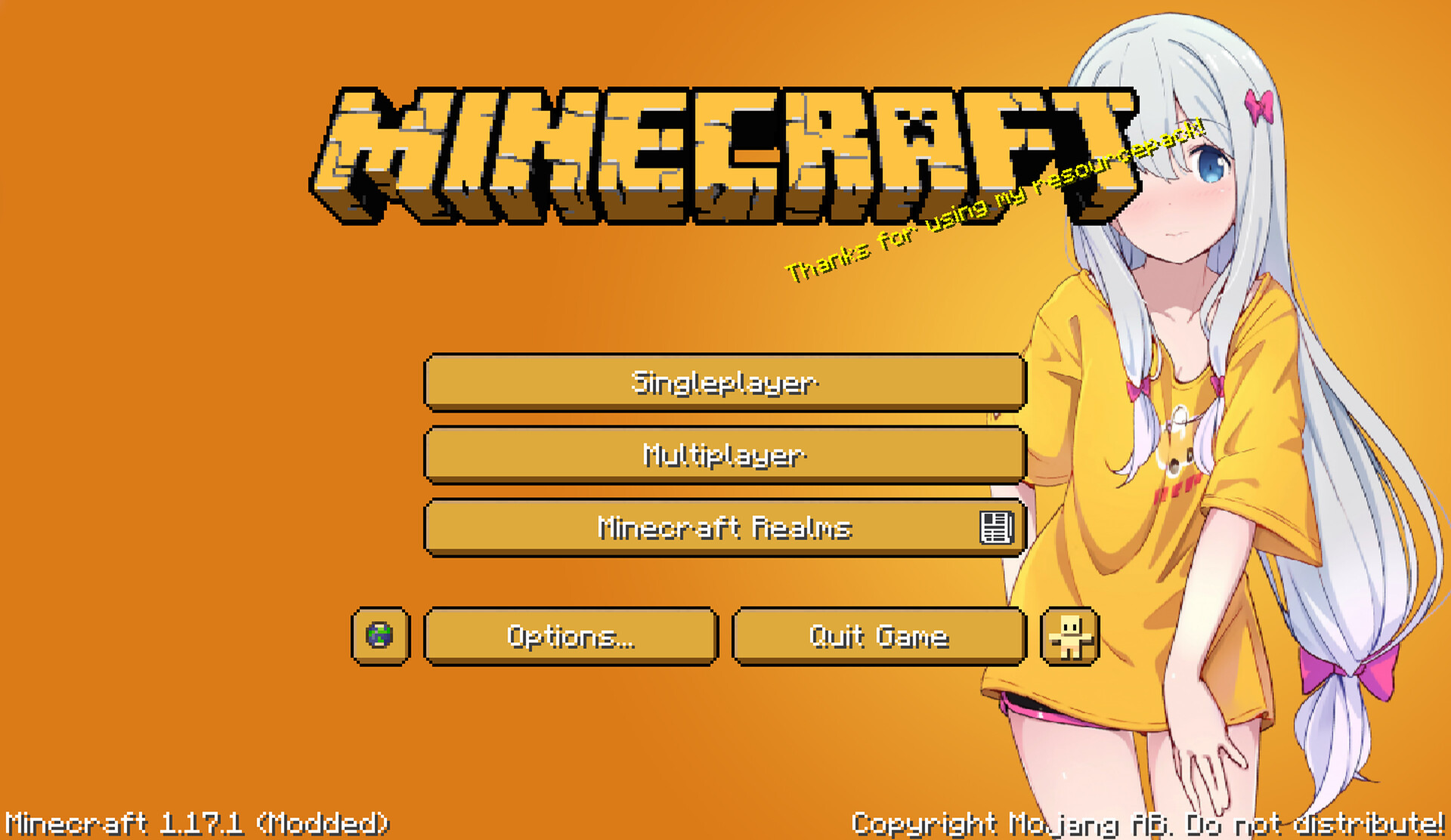 Kuro's Anime UI Minecraft Texture Pack