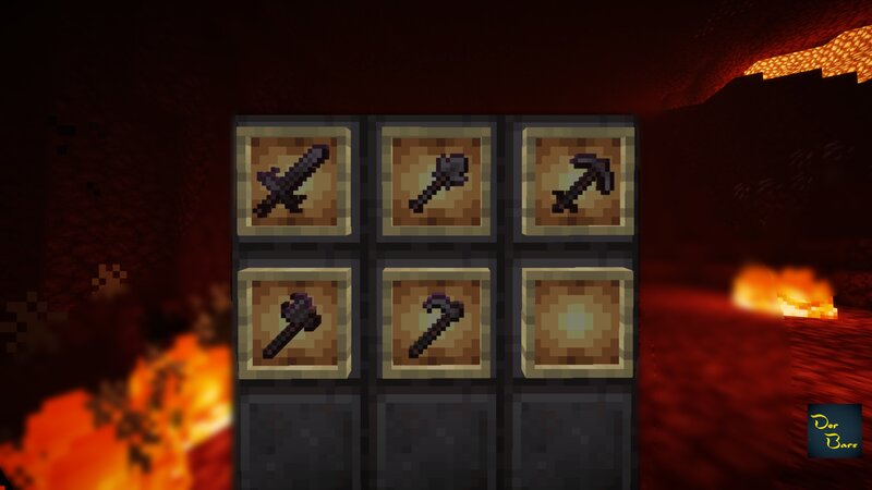 Improved netherite tools. Minecraft Texture Pack