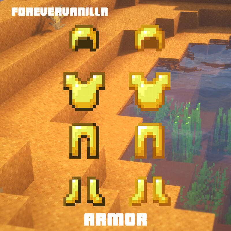 Better gold (ForeverVanilla) Minecraft Texture Pack