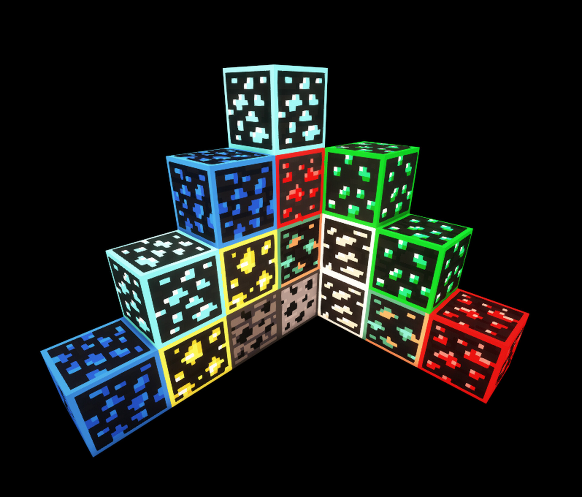 (Barebones) Visible Ores Minecraft Texture Pack