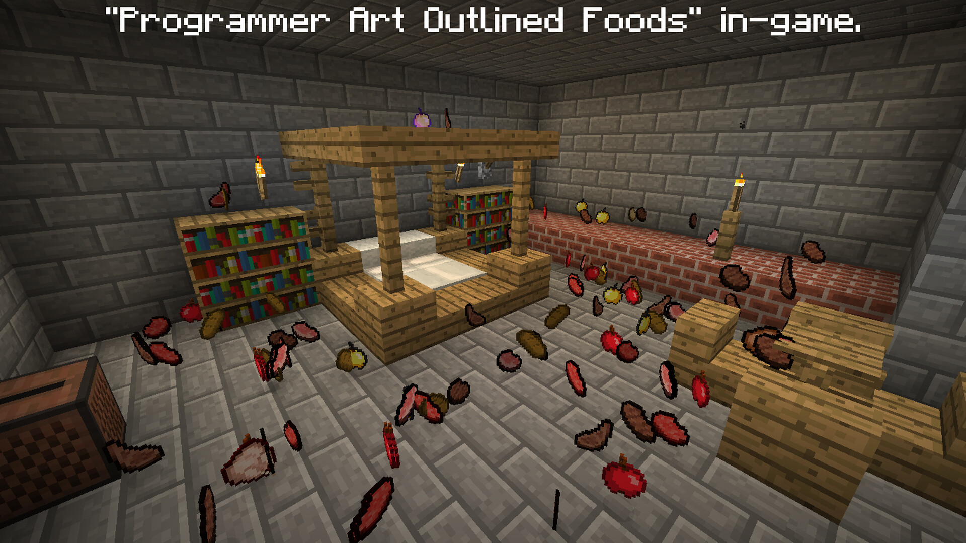 Outlined Foods Minecraft Texture Pack