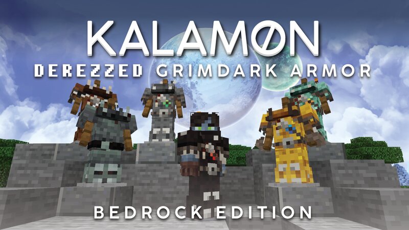 Kal's Derezzed Grimdark Armor [Bedrock] Minecraft Texture Pack