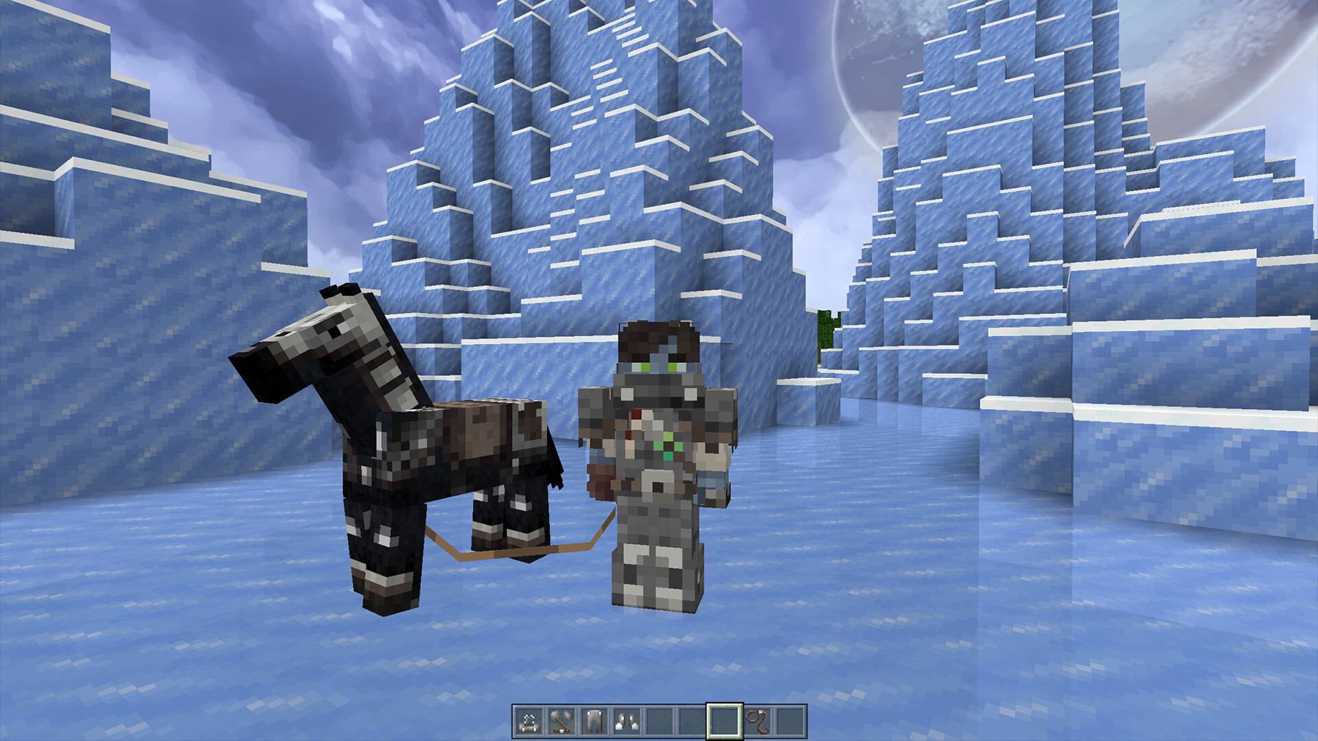Kal's Derezzed Grimdark Armor [Bedrock] Minecraft Texture Pack
