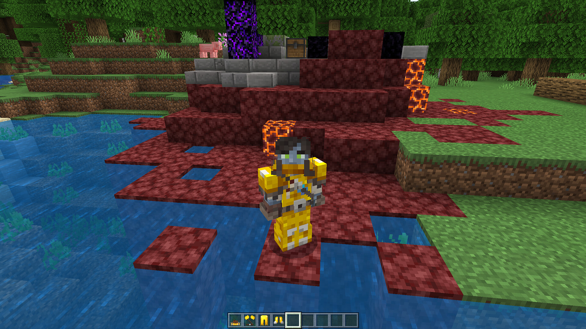 Kal's Derezzed Grimdark Armor [Bedrock] Minecraft Texture Pack