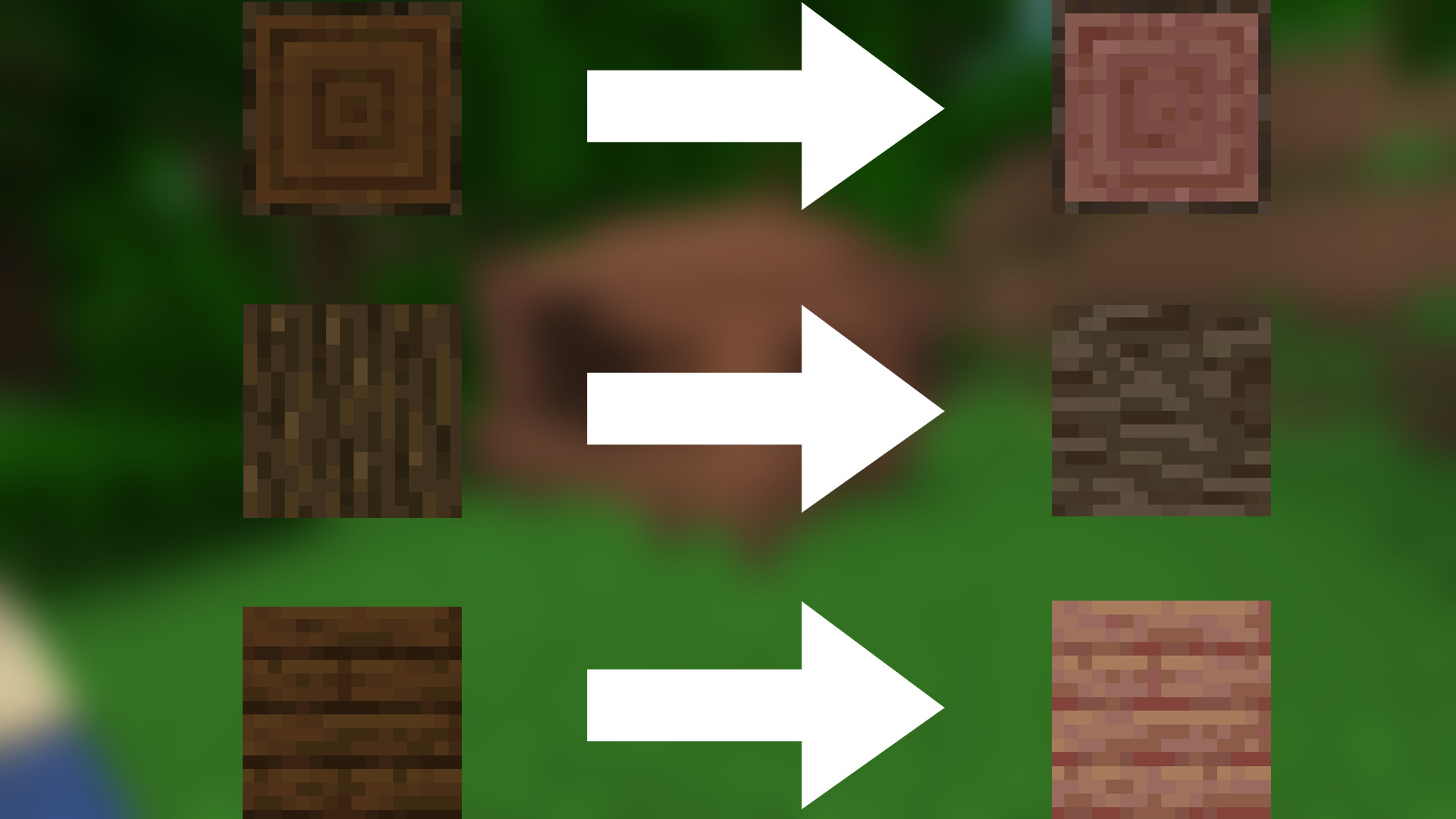 From Dark Oak to Mangrove Minecraft Texture Pack