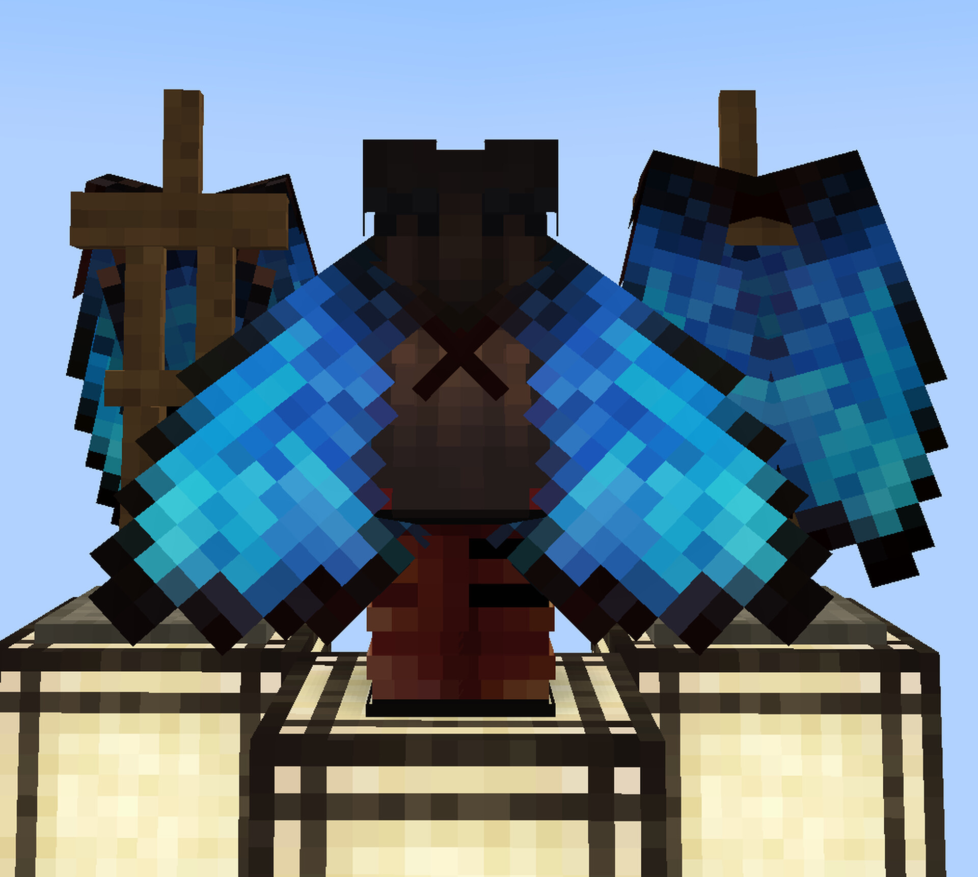 Blue Morpho Butterfly Elytra Wings 16x Minecraft Texture Pack