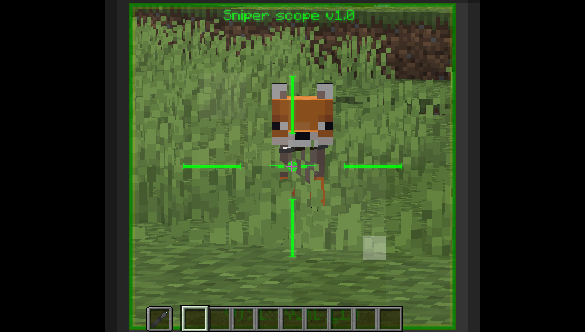 Sniper scope spyglass overlay Minecraft Texture Pack