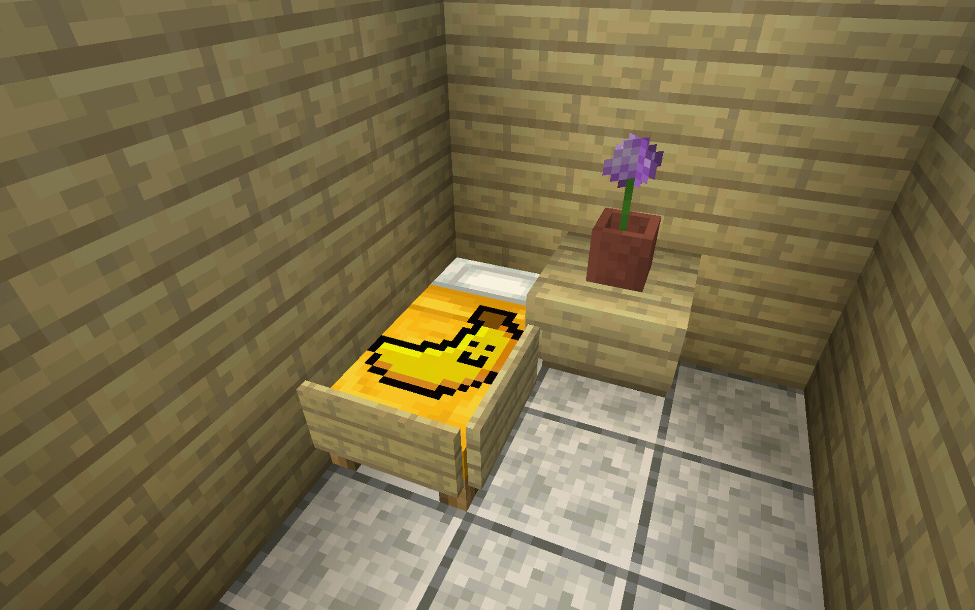 Banana Yellow Bed Minecraft Texture Pack