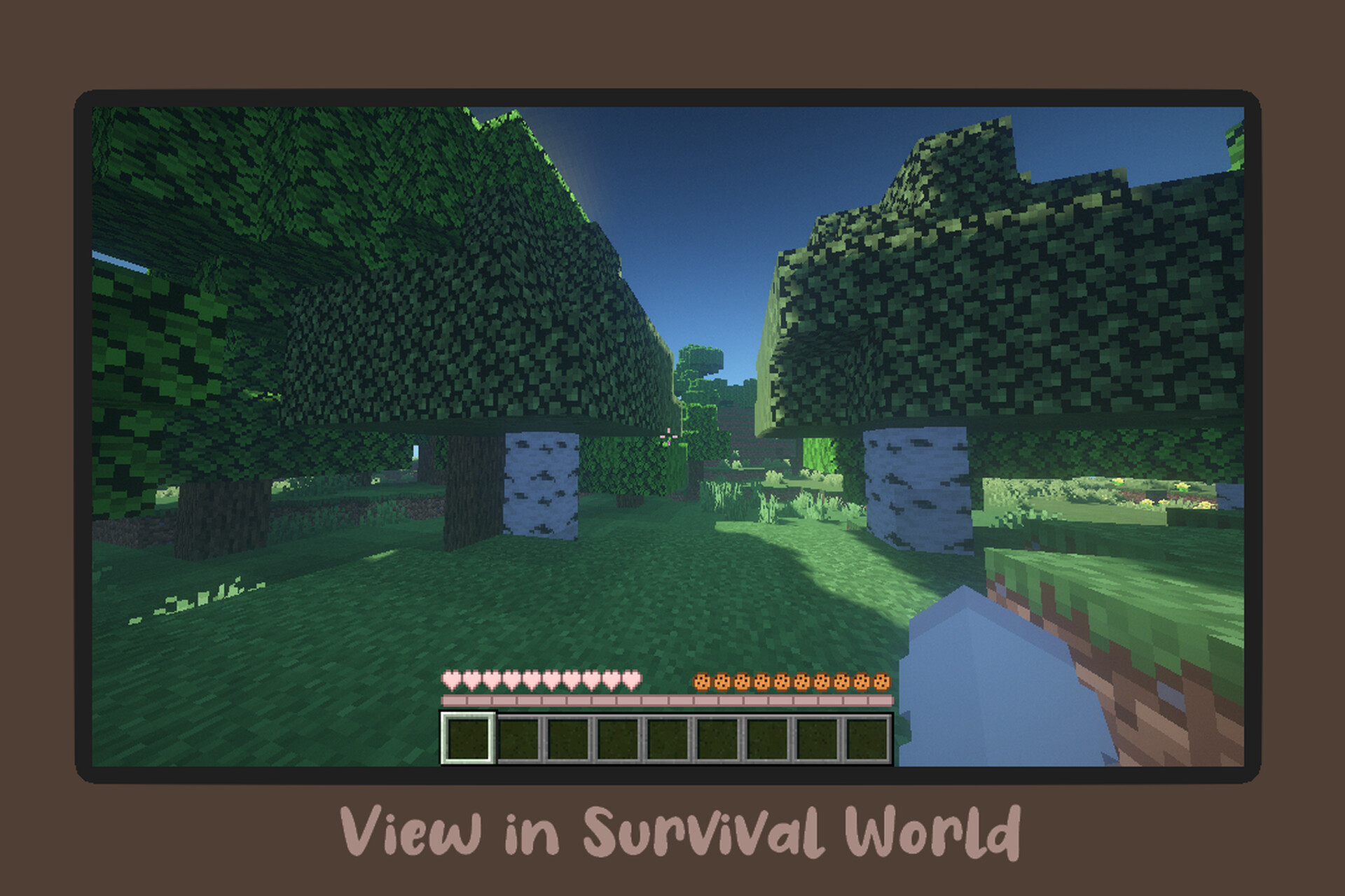 Pastel Cookie Hotbar HUD Minecraft Texture Pack