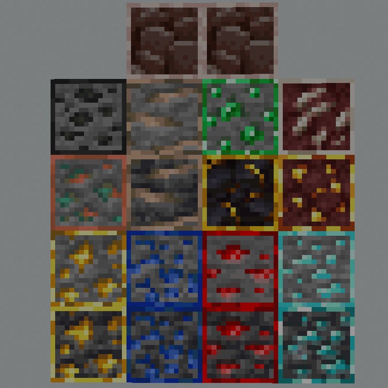 MastPow's Outlined Ores 21w08a Minecraft Texture Pack