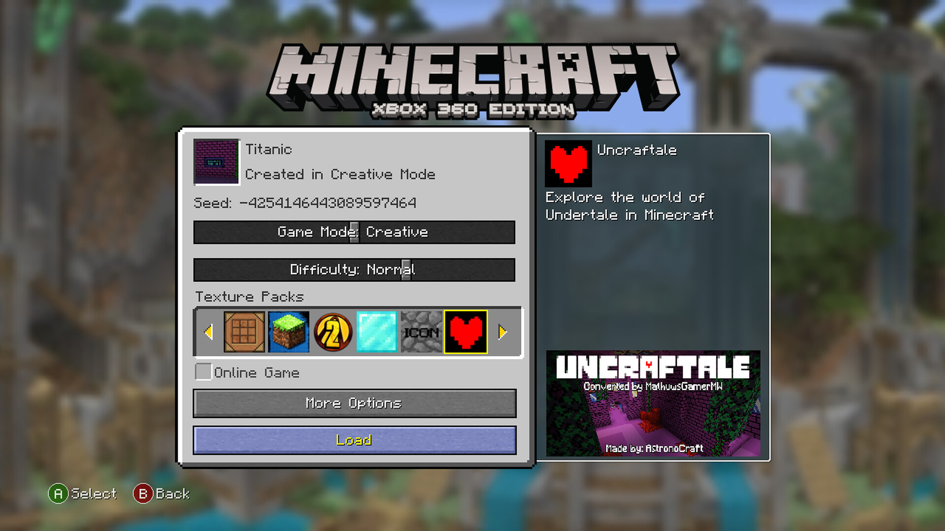 Uncraftale Texture Pack Minecraft Xbox 360 16x16 Minecraft Texture Pack