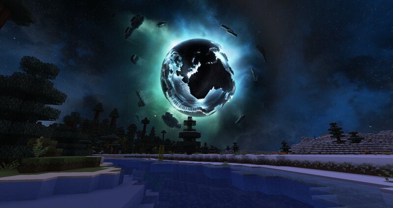 Dyson Sphere (Night Sky) Minecraft Texture Pack