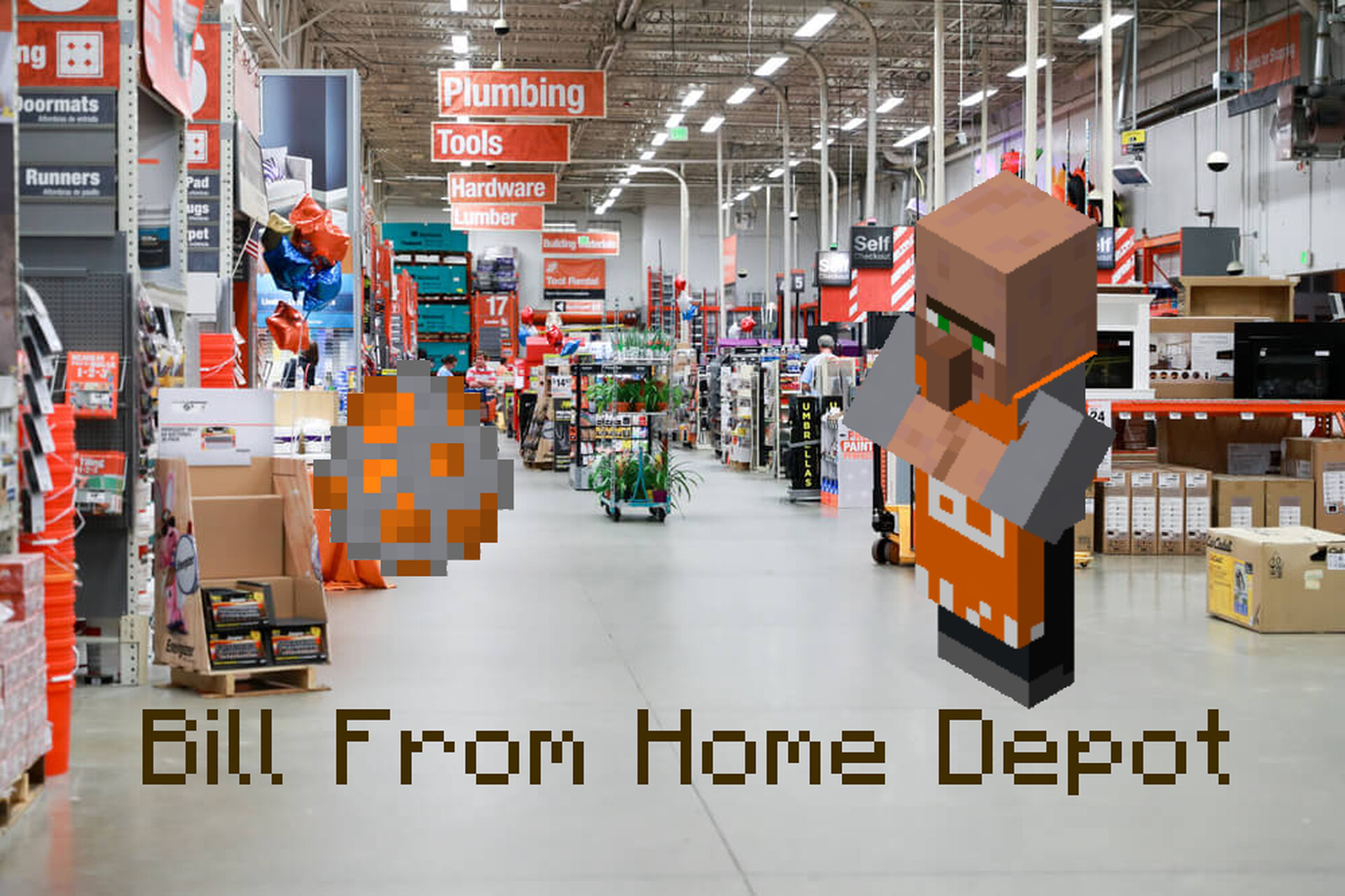 Bill from Home Depot Minecraft Texture Pack