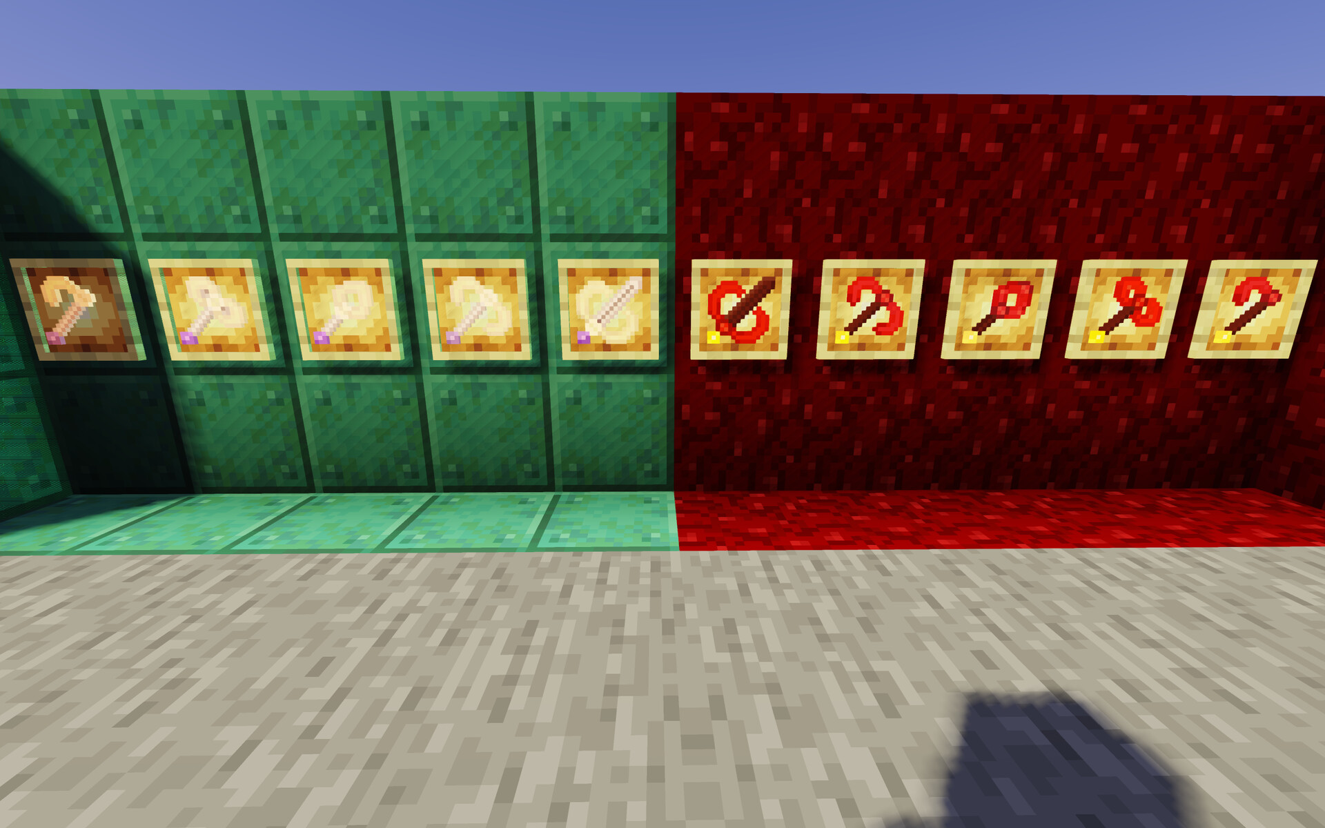 Moon & Blood Moon Tools Minecraft Texture Pack