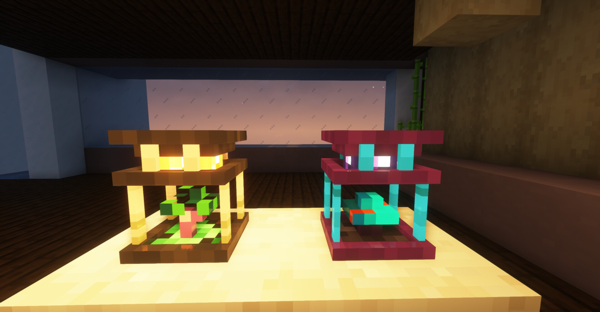 Natural Lanterns !! 3D Wooden Lanterns (No optifine) Minecraft Texture Pack