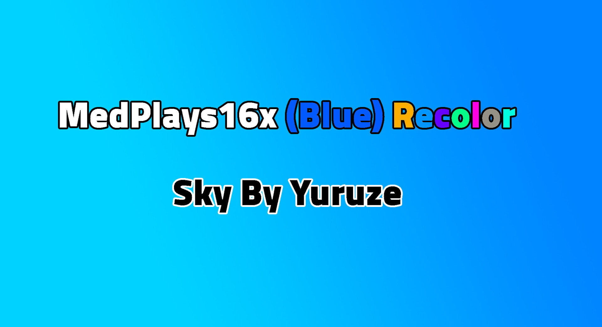 MedPlays16x Recolor (Blue) Minecraft Texture Pack