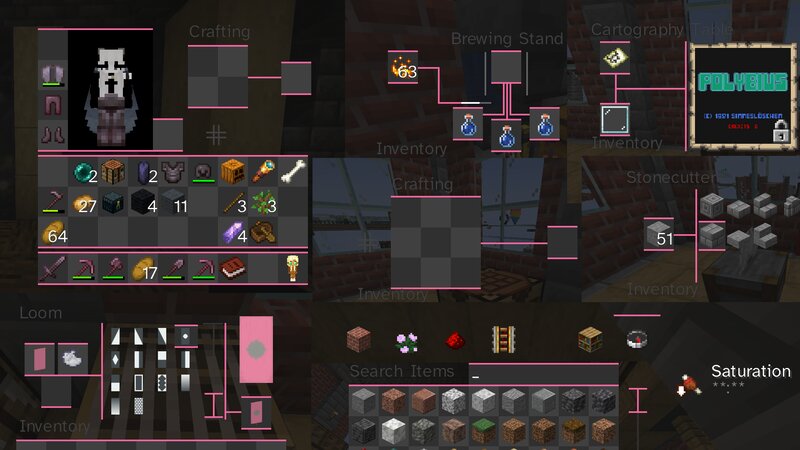 hibi's hud Minecraft Texture Pack