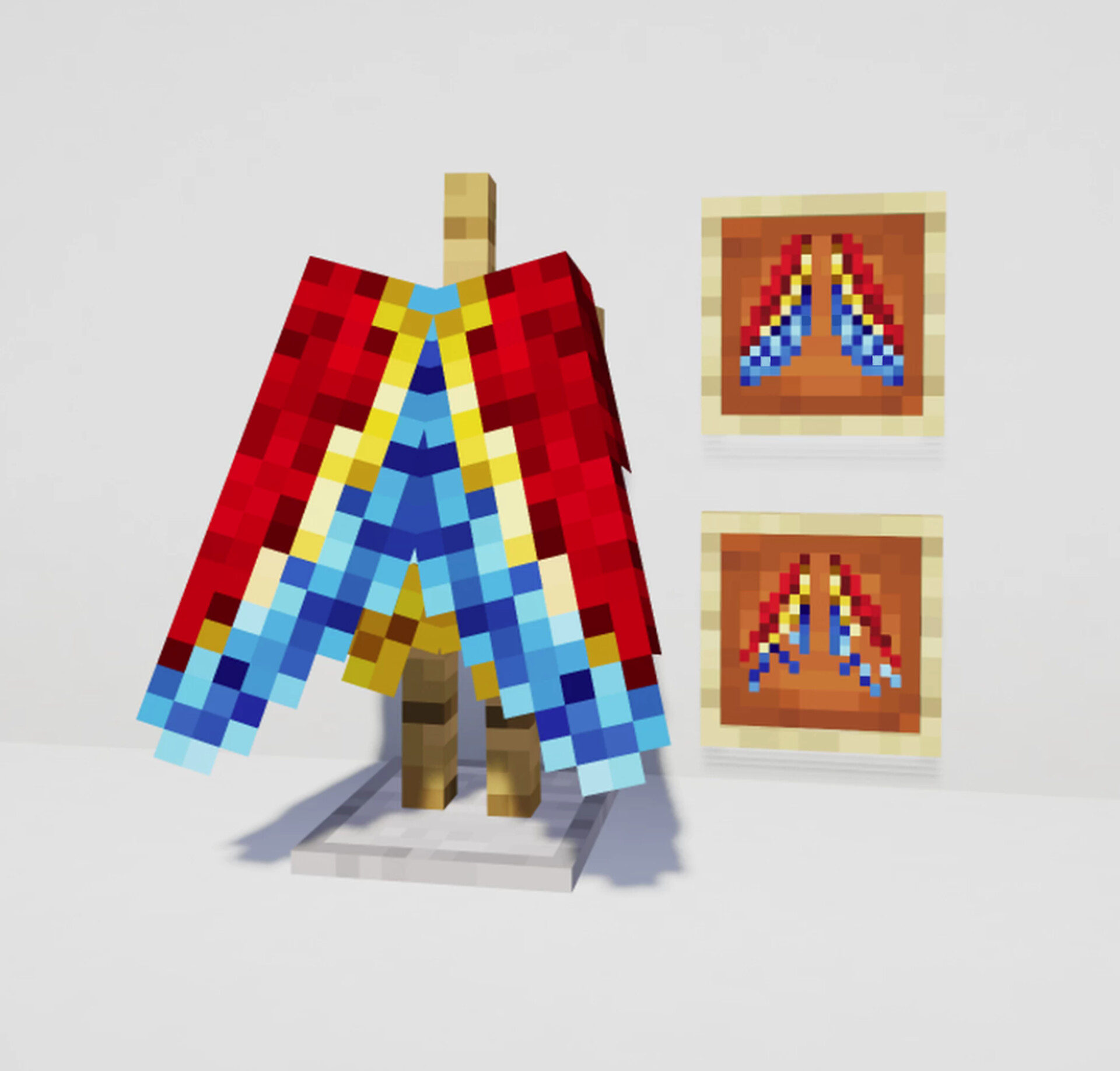 Scarlet Macaw Elytra Minecraft Texture Pack