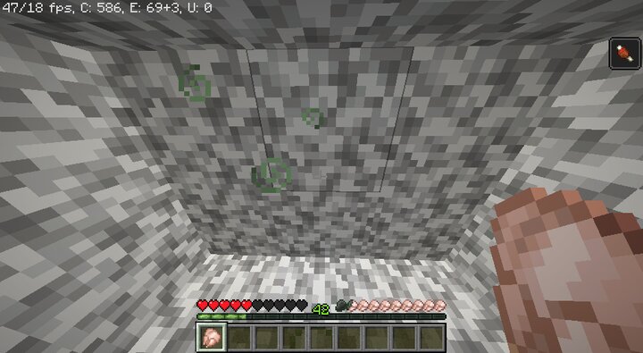 Cooked Chicken Hunger Bar Minecraft Texture Pack