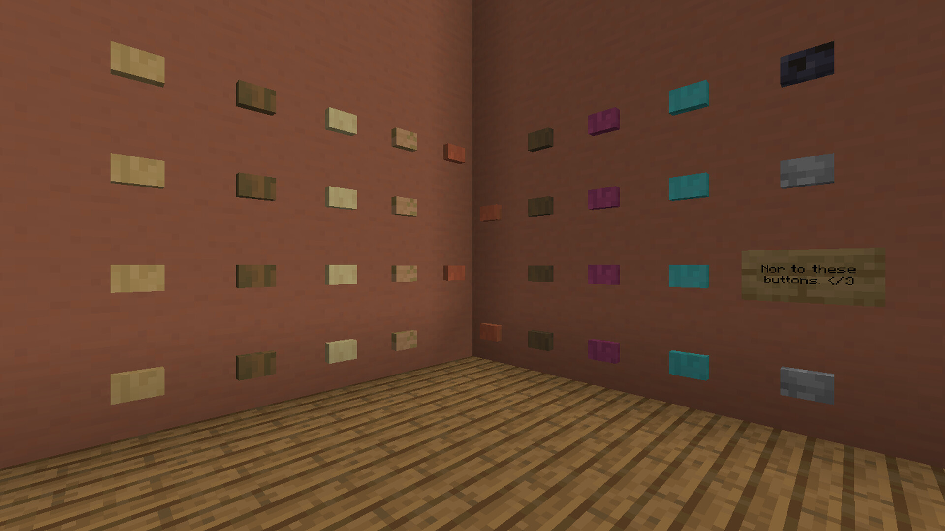Stripped Buttons & Fences Minecraft Texture Pack