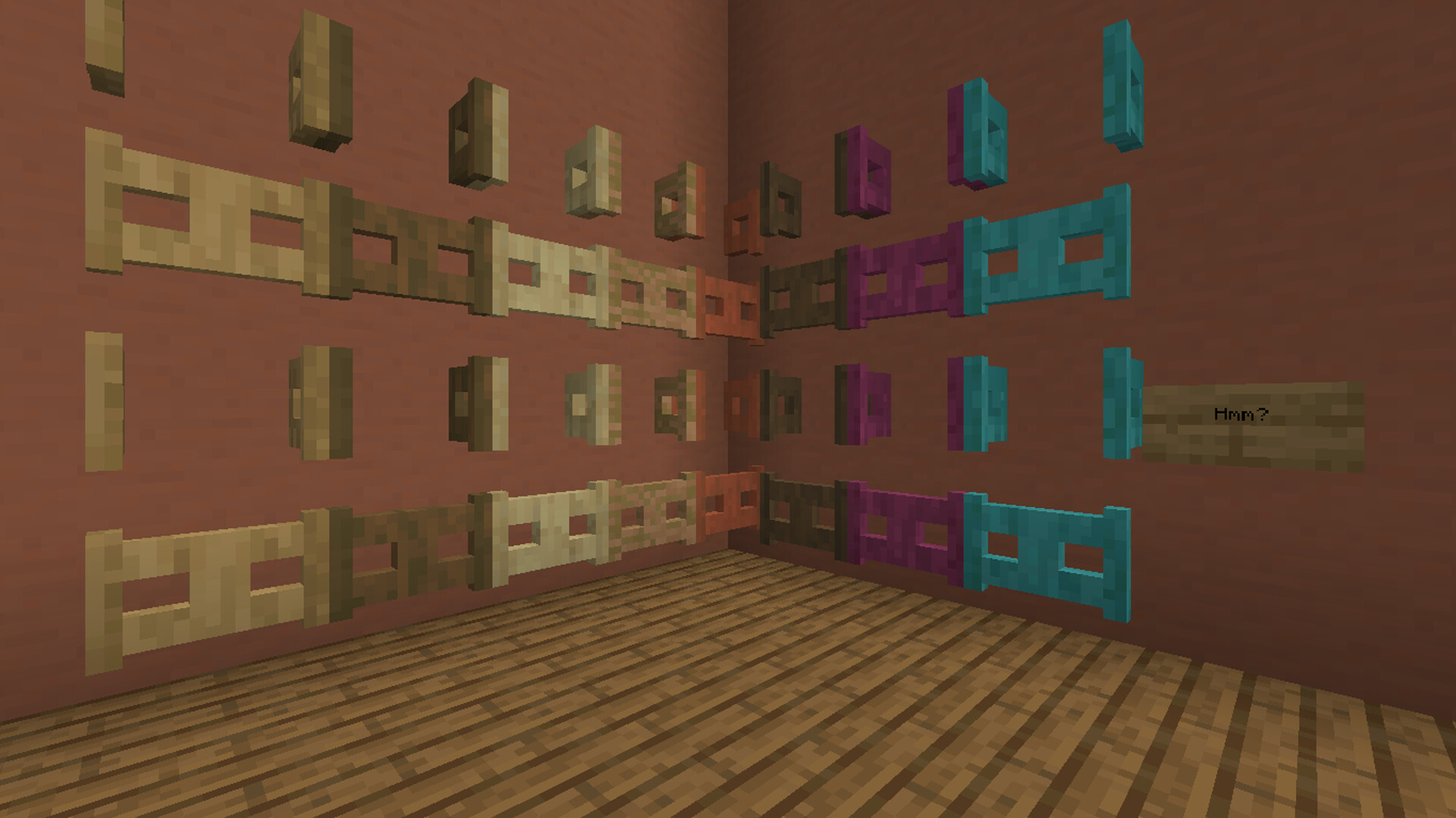 Stripped Buttons & Fences Minecraft Texture Pack