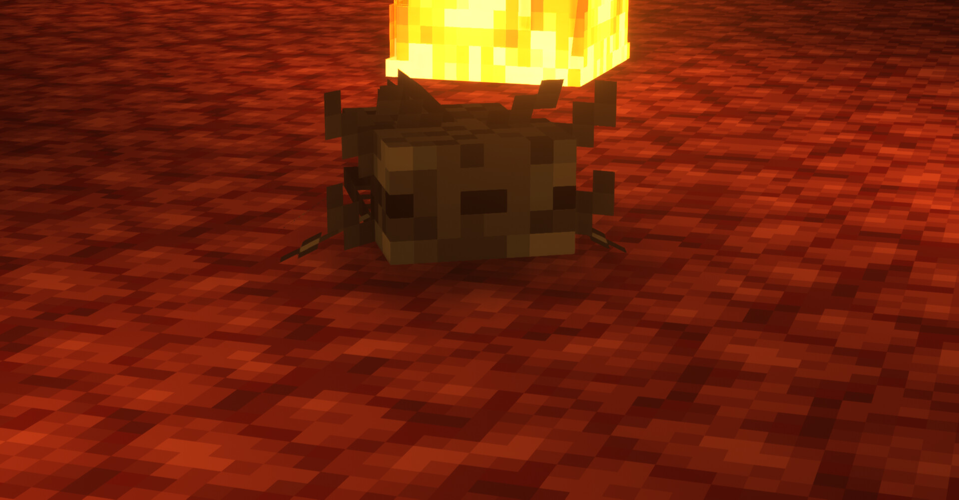Nether axolotls! Minecraft Texture Pack