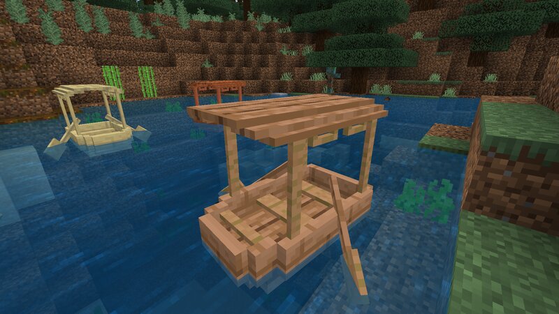 [Bedrock] Cute and Better Boats !! Minecraft Texture Pack