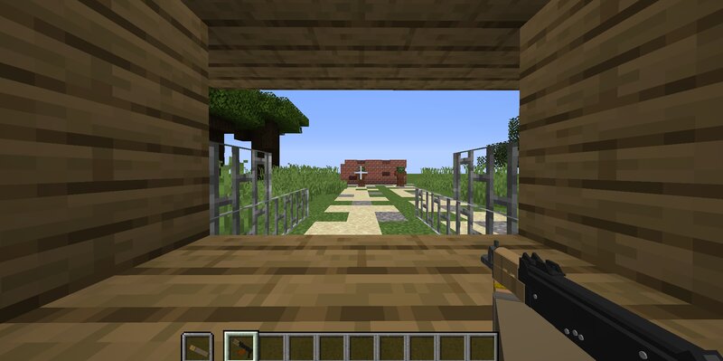 3D gun AKS-74u w. hands Minecraft Texture Pack