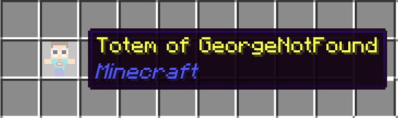 GeorgeNotFound Totem Pack Minecraft Texture Pack