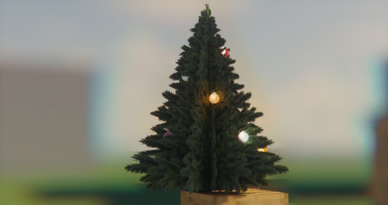 Realistic Christmas Tree Minecraft Texture Pack