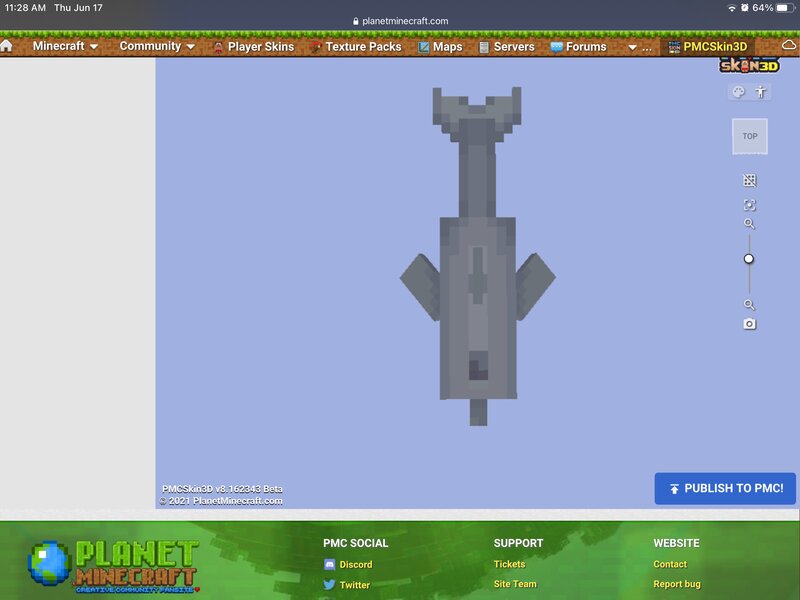 Bottlenose dolphin Minecraft Texture Pack