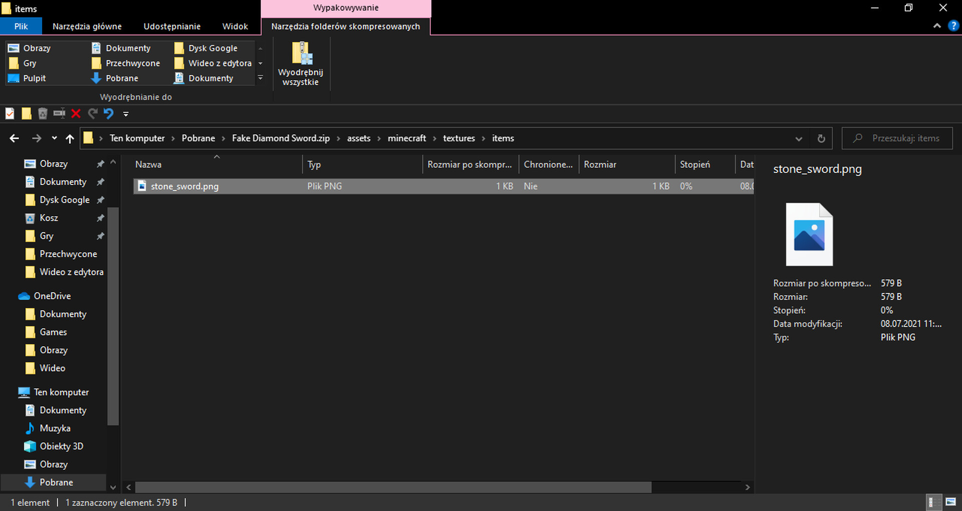 Fake Diamond Sword [Java Edition] Minecraft Texture Pack