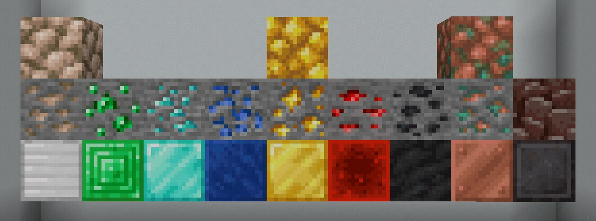 Consistent Stones/Valuables - Bedrock Minecraft Texture Pack