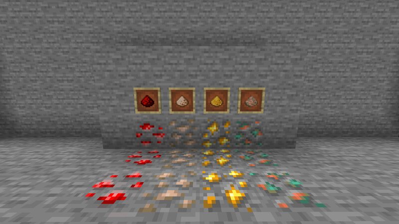 Powder Ore (Raw ore retextured) Minecraft Texture Pack