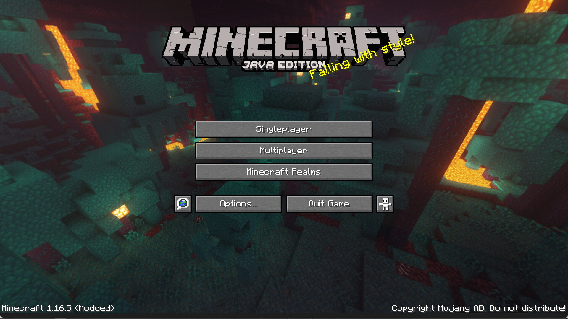 Warped Forest - Nether Panorama with Shader! Minecraft Texture Pack