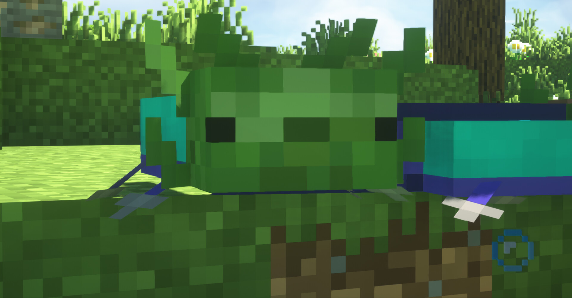 Mob axolotls! Minecraft Texture Pack