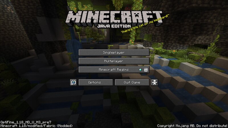 Lush Cave panorama. Minecraft Texture Pack