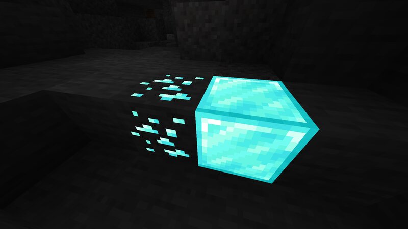Glowing ores Minecraft Texture Pack