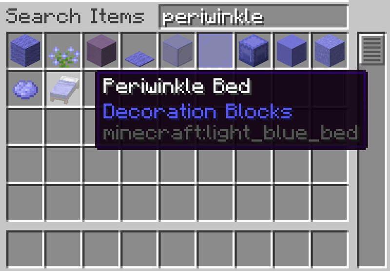 Periwinkle! Minecraft Texture Pack