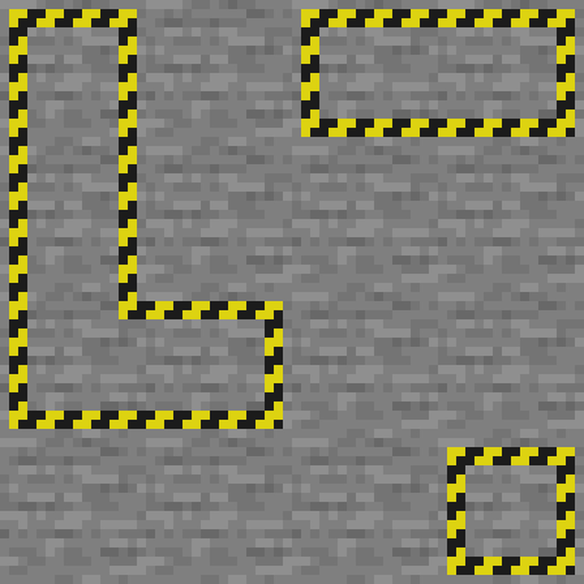 Infested Block Caution Stripes Minecraft Texture Pack