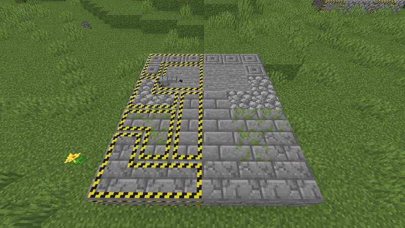 Infested Block Caution Stripes Minecraft Texture Pack