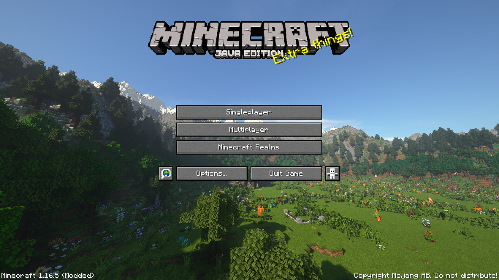 "Mountain" Menu texture-pack Minecraft Texture Pack