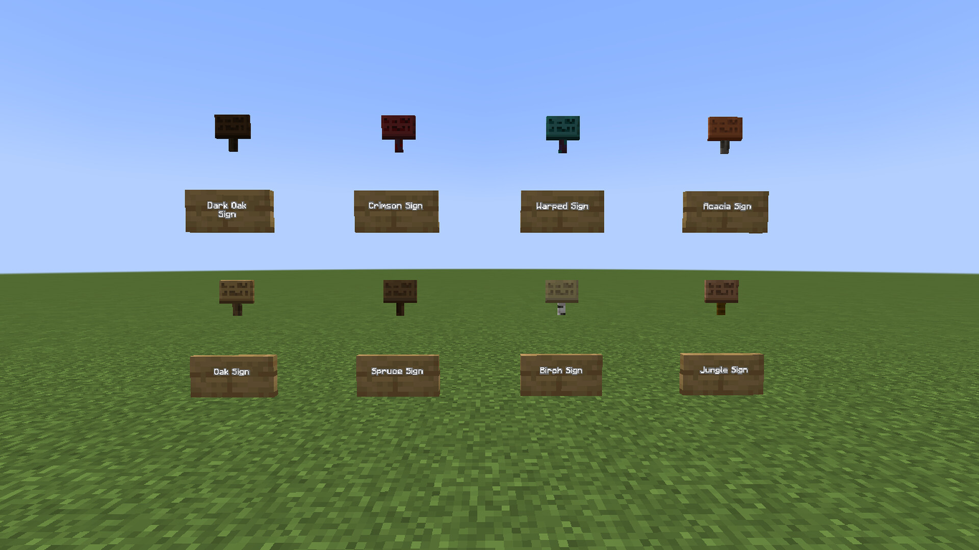 Craftex's Better Sign Items Minecraft Texture Pack