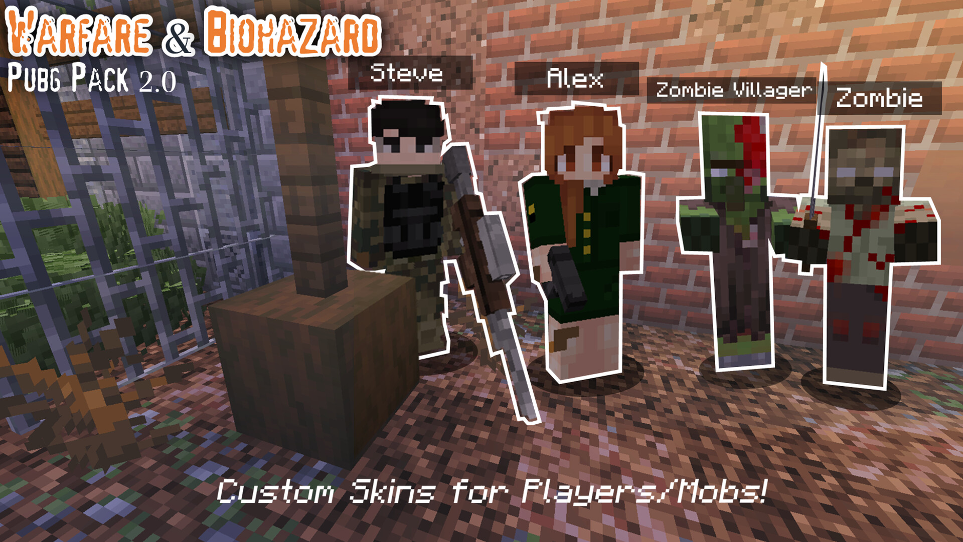 Pubg Pack 2 -Warfare and Biohazard Minecraft Texture Pack