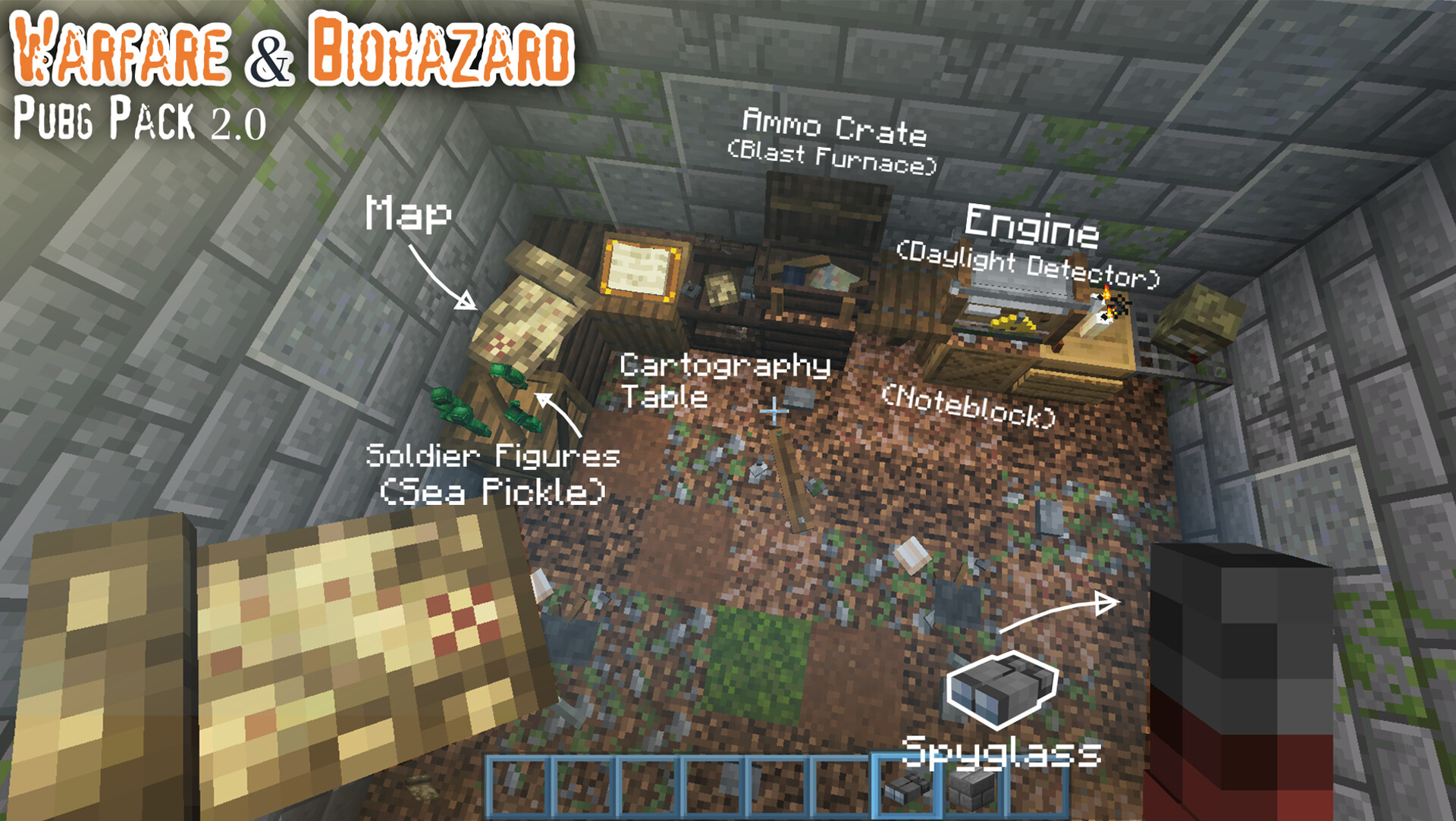 Pubg Pack 2 -Warfare and Biohazard Minecraft Texture Pack