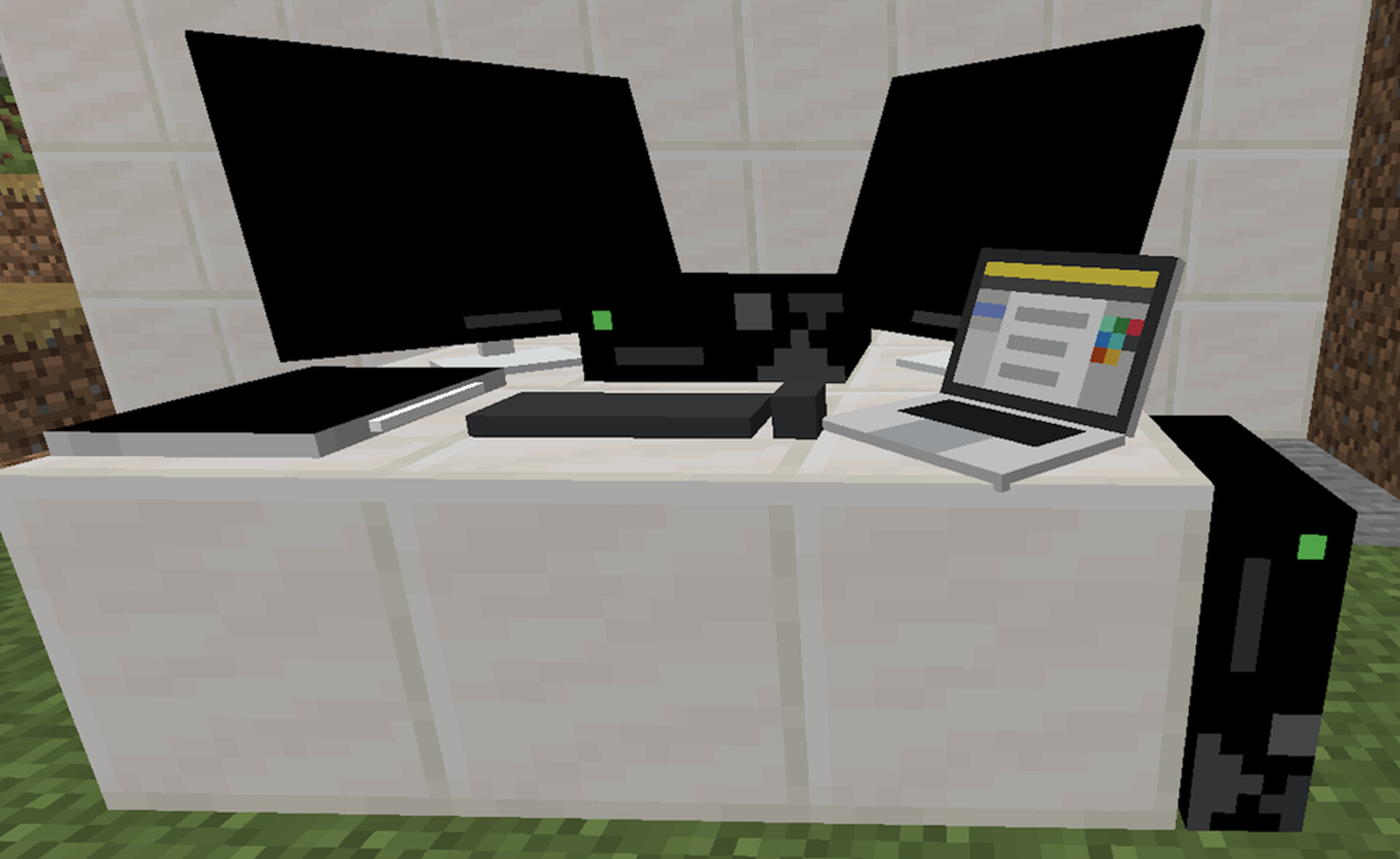 Laptop, Desktop and Keyboards Minecraft Texture Pack
