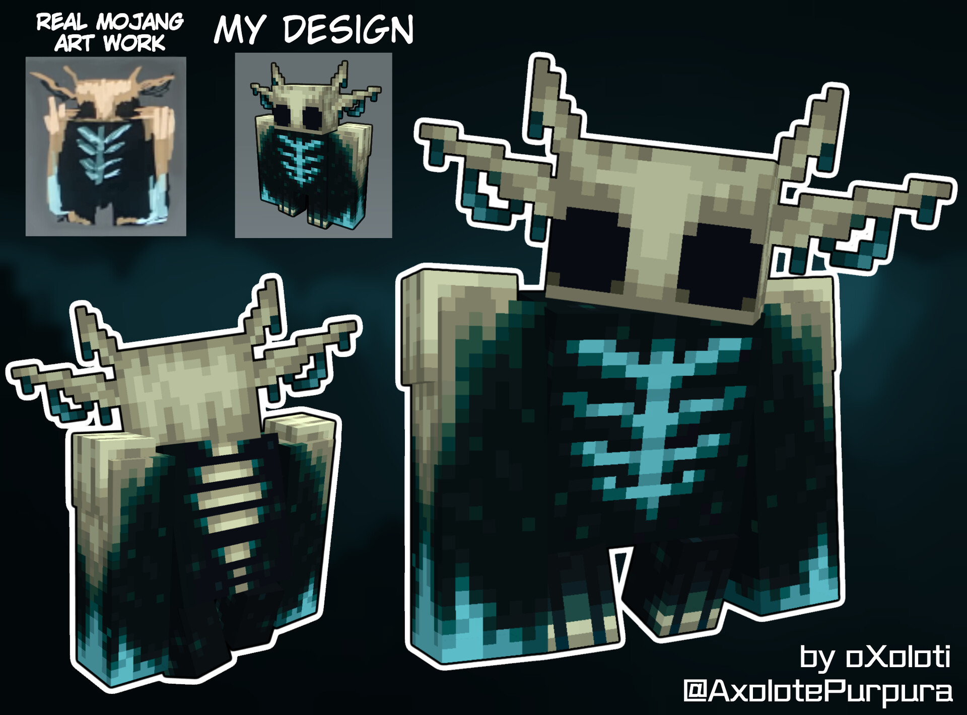 Iron Golem to Hollow Warden Minecraft Texture Pack