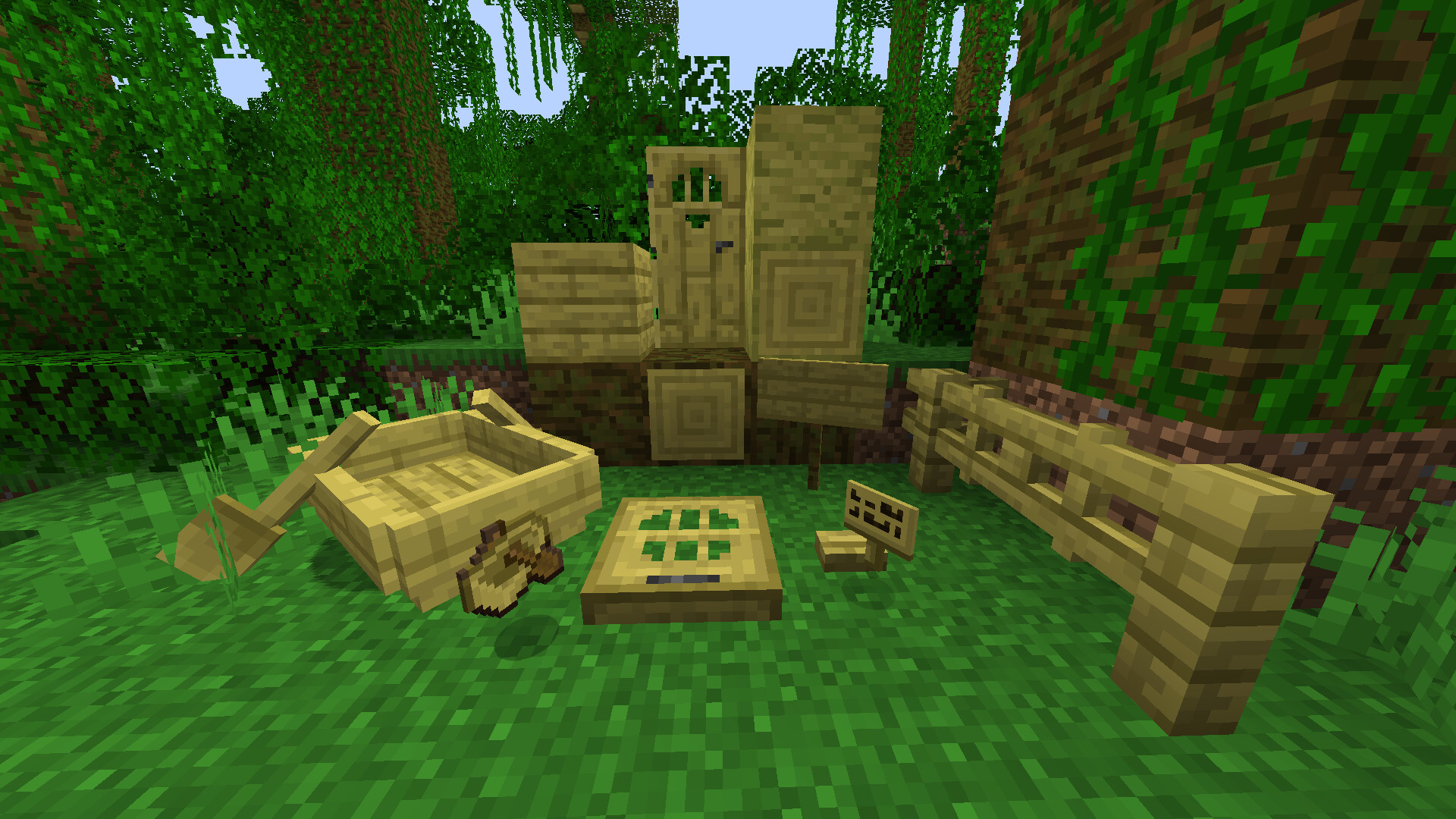 Yellow Jungle Wood Minecraft Texture Pack