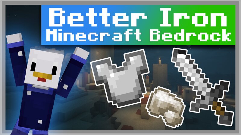 Better Iron - Bedrock Port! Minecraft Texture Pack