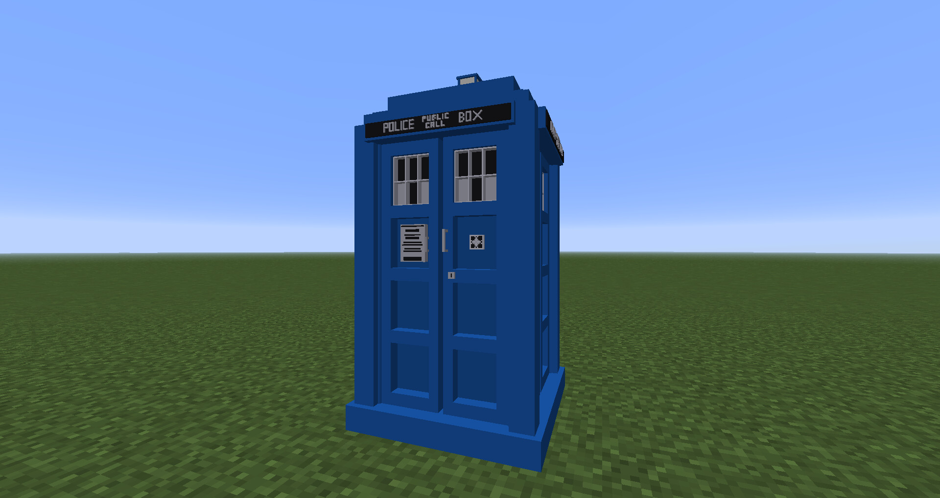 TARDIS - 3D Model Minecraft Texture Pack